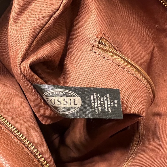Fossil | Bags | Fossil Brown Crossbody Leather Bag | Poshmark